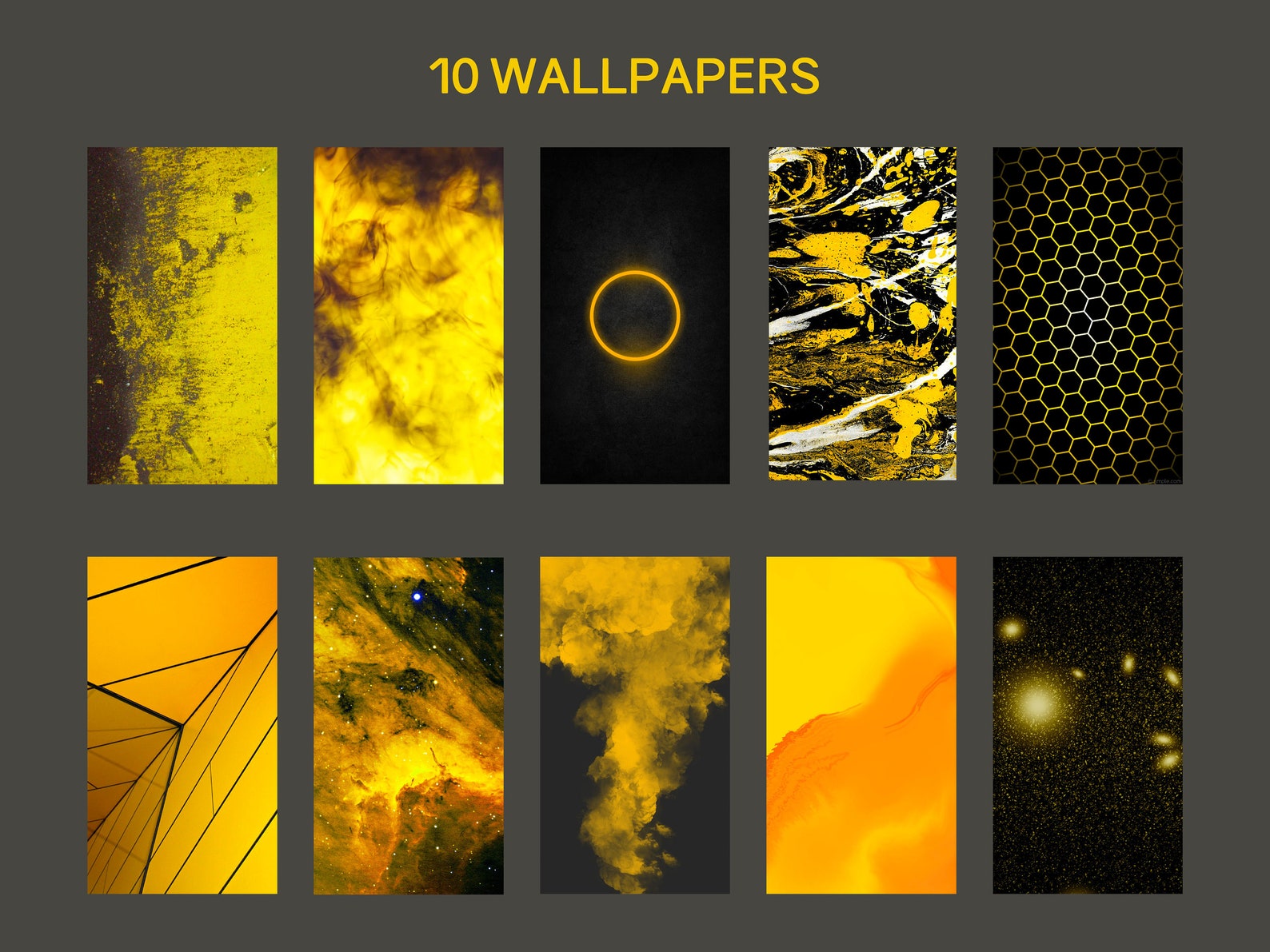 Ios Yellow & Black App Icons 230 Yellow and Black Minimal | Etsy