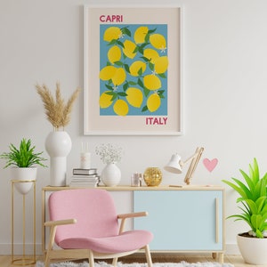 Lemons Capri Italy Print Digital Art Download Lemon Fruit - Etsy