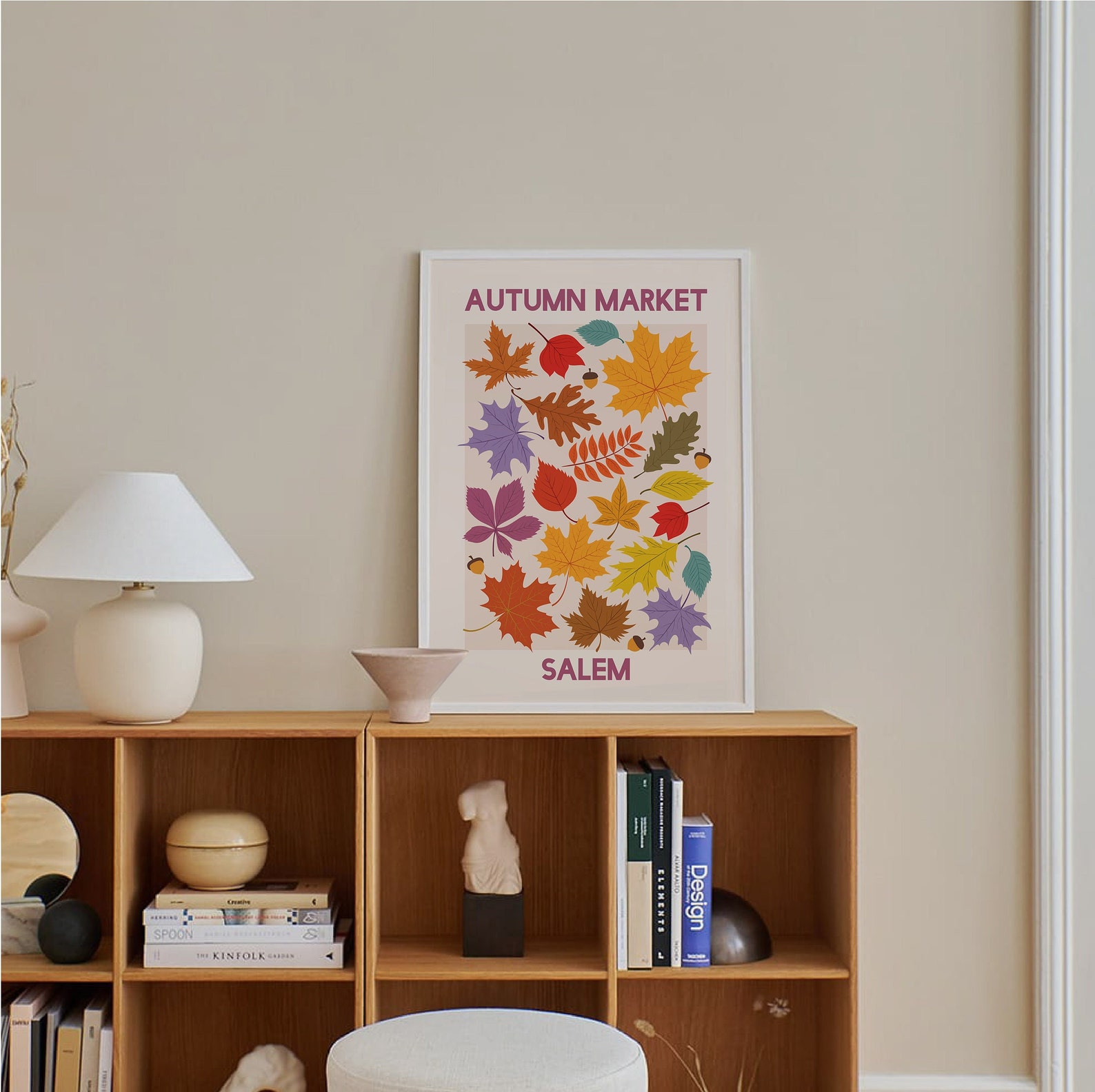 Set of 6 Fall Gallery Wall Prints | Digital Art Download | Colorful ...