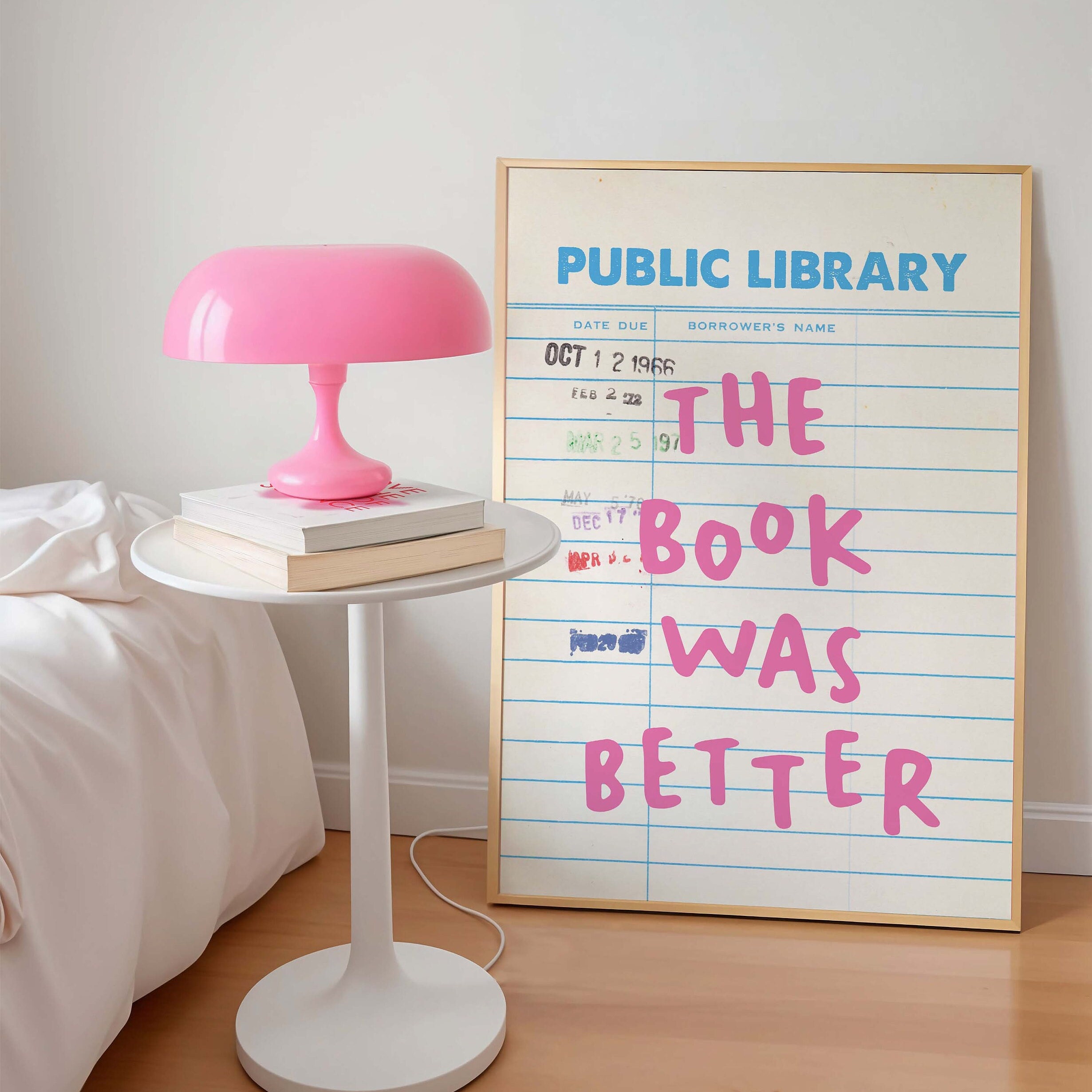 The Book Was Better Print | Digital Art Download | Cute Library Decor ...