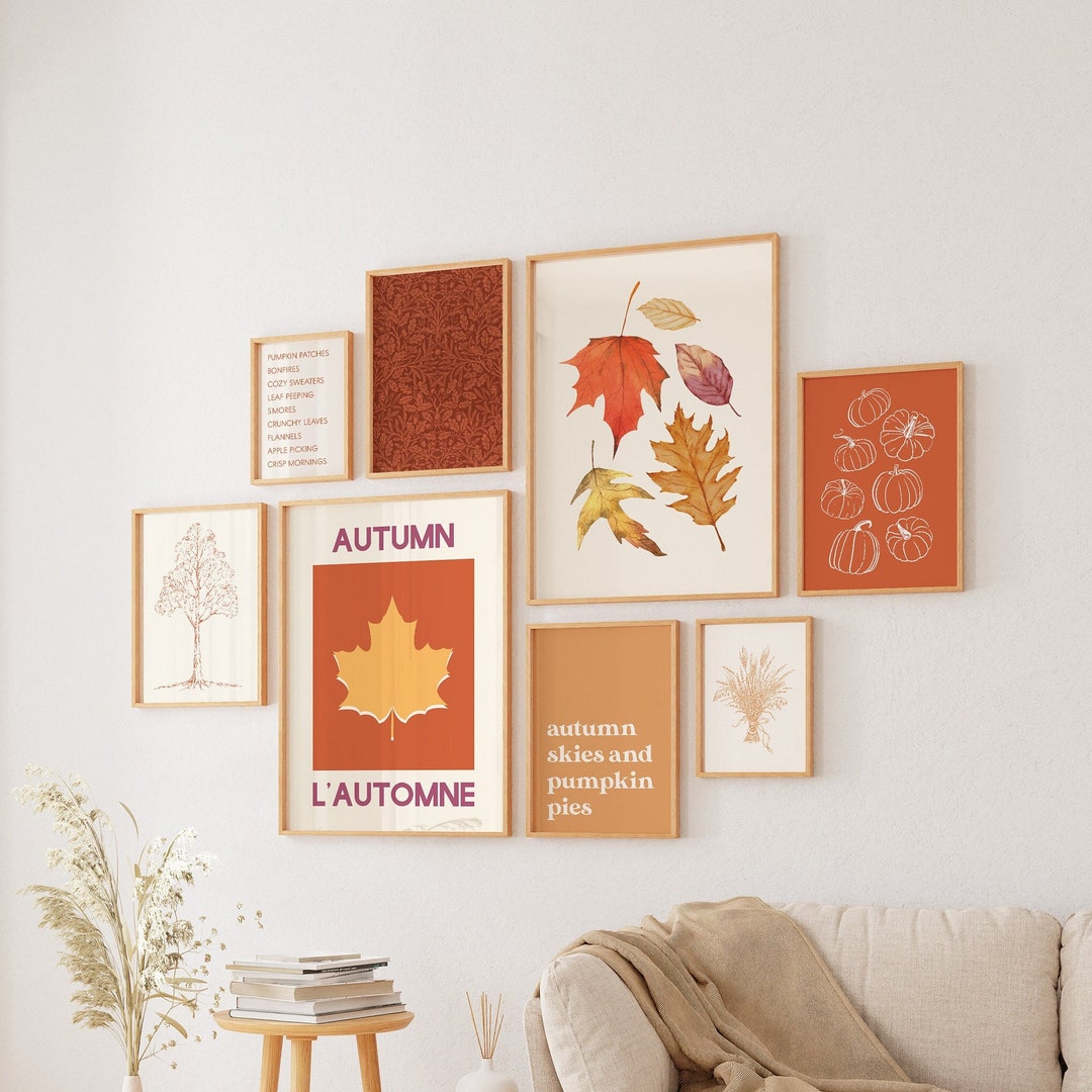 Fall Gallery Wall | Digital Art Download | 10 Printables | Rustic Fall ...
