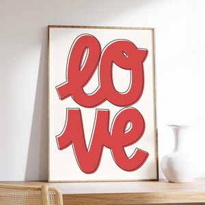 Valentine's Day Gallery Wall, Digital Art Download, 10 Printable, Cute ...