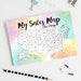Etsy Sales Map Sales Tracker Coloring Map World Map | Etsy