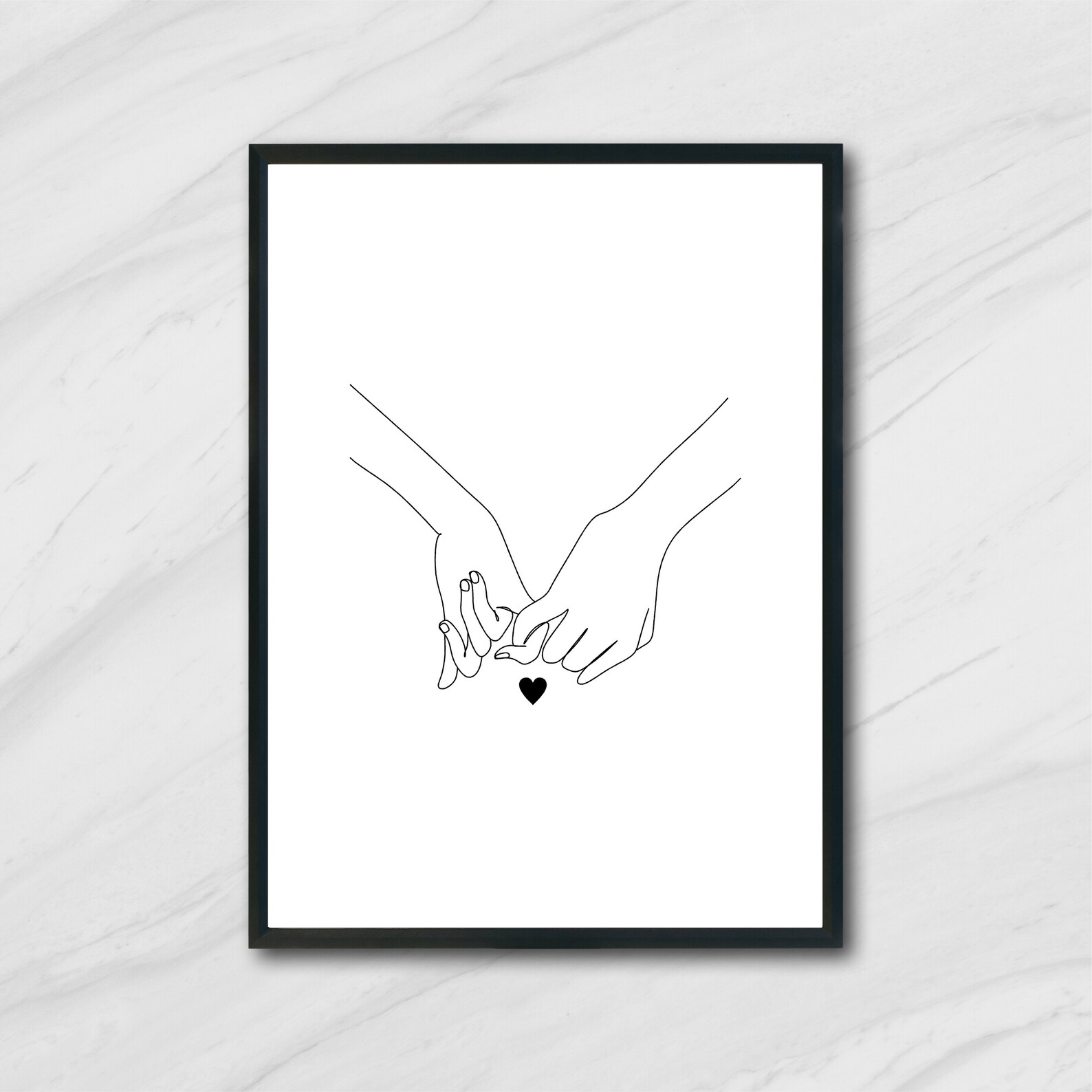 Pinky Promise Pinky Swear Minimalist Wall Art Love Print - Etsy