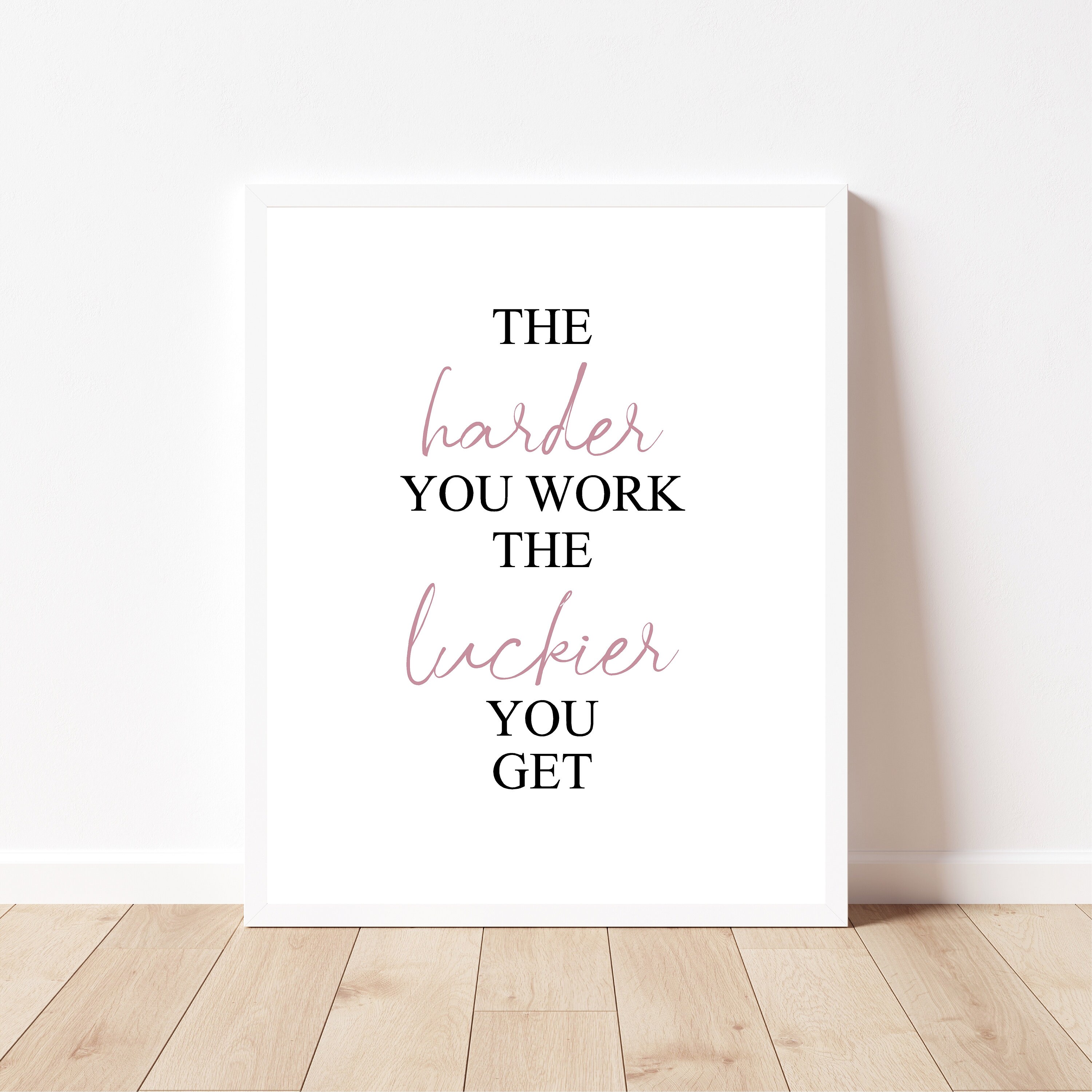 Work Hard Print, Inspirational Quotes, Office Wall Art, Office Decor - Etsy