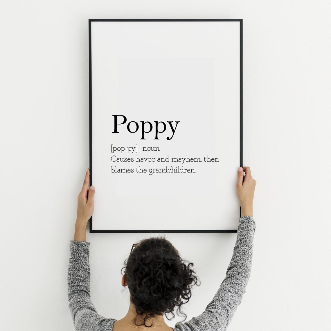 Poppy Definition Print, Fathers Day, Gift for Poppy - Etsy