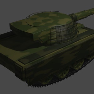 Blender 3D Model Tank - Etsy