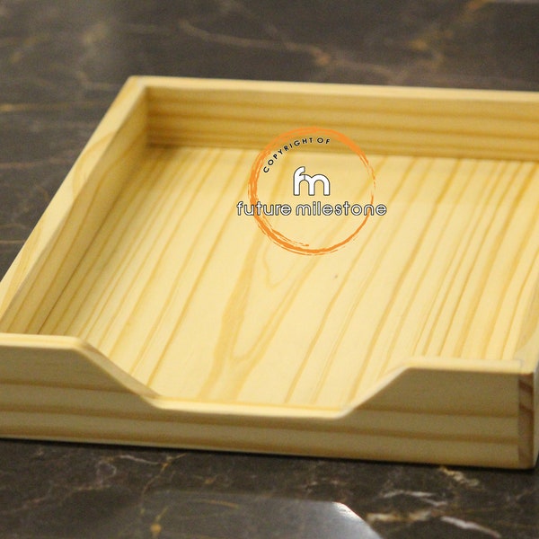 Wood Paper Tray - Etsy