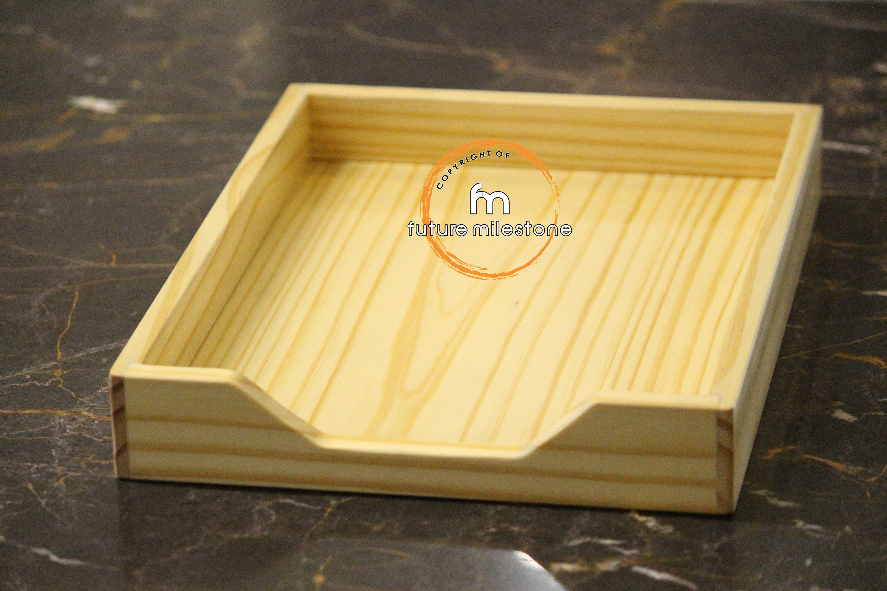 Pine Wood Paper Tray: A4 Office Organizer - Etsy
