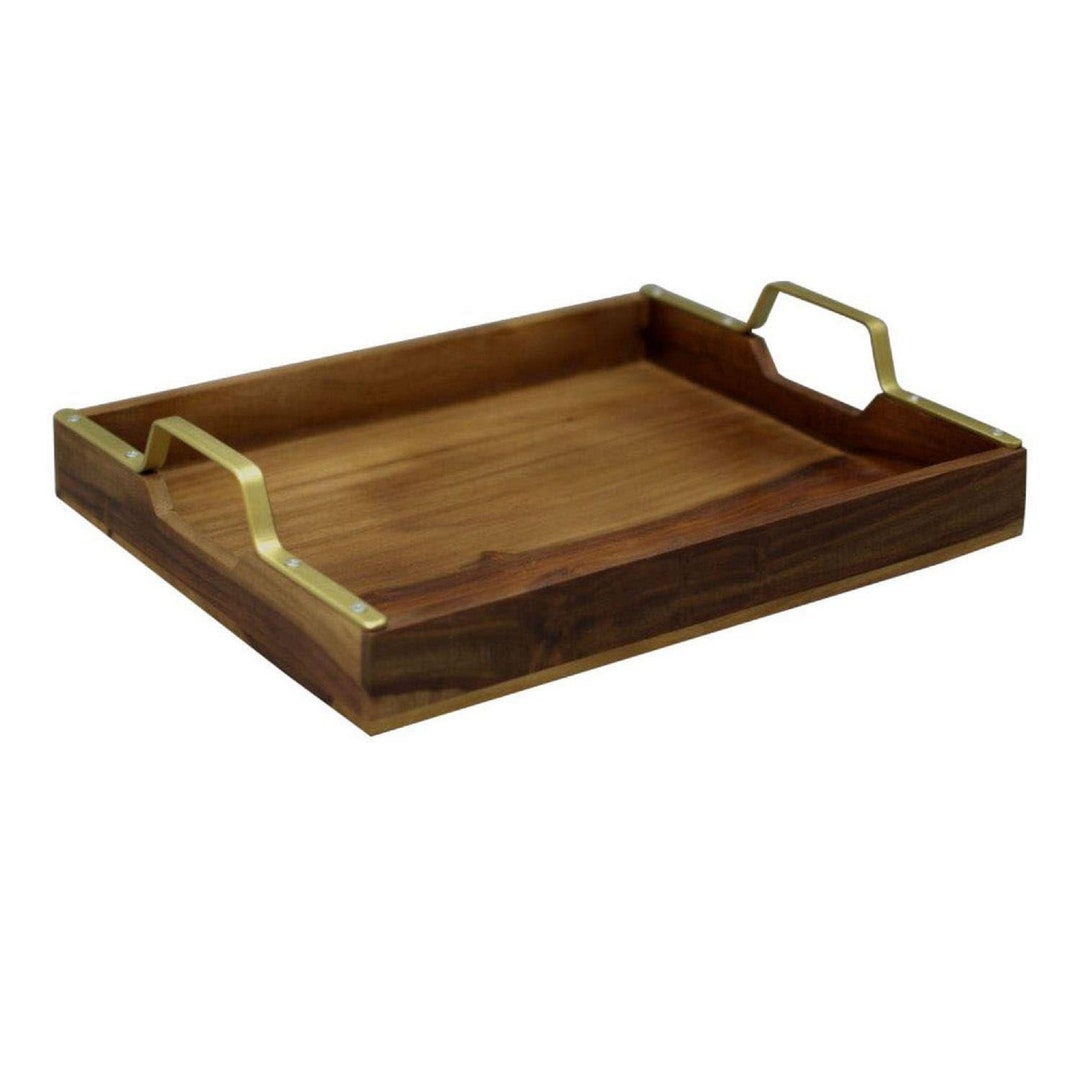Large Ottoman Tray Farmhouse Tray Wooden Tray, Breakfast Tray, Kitchen ...