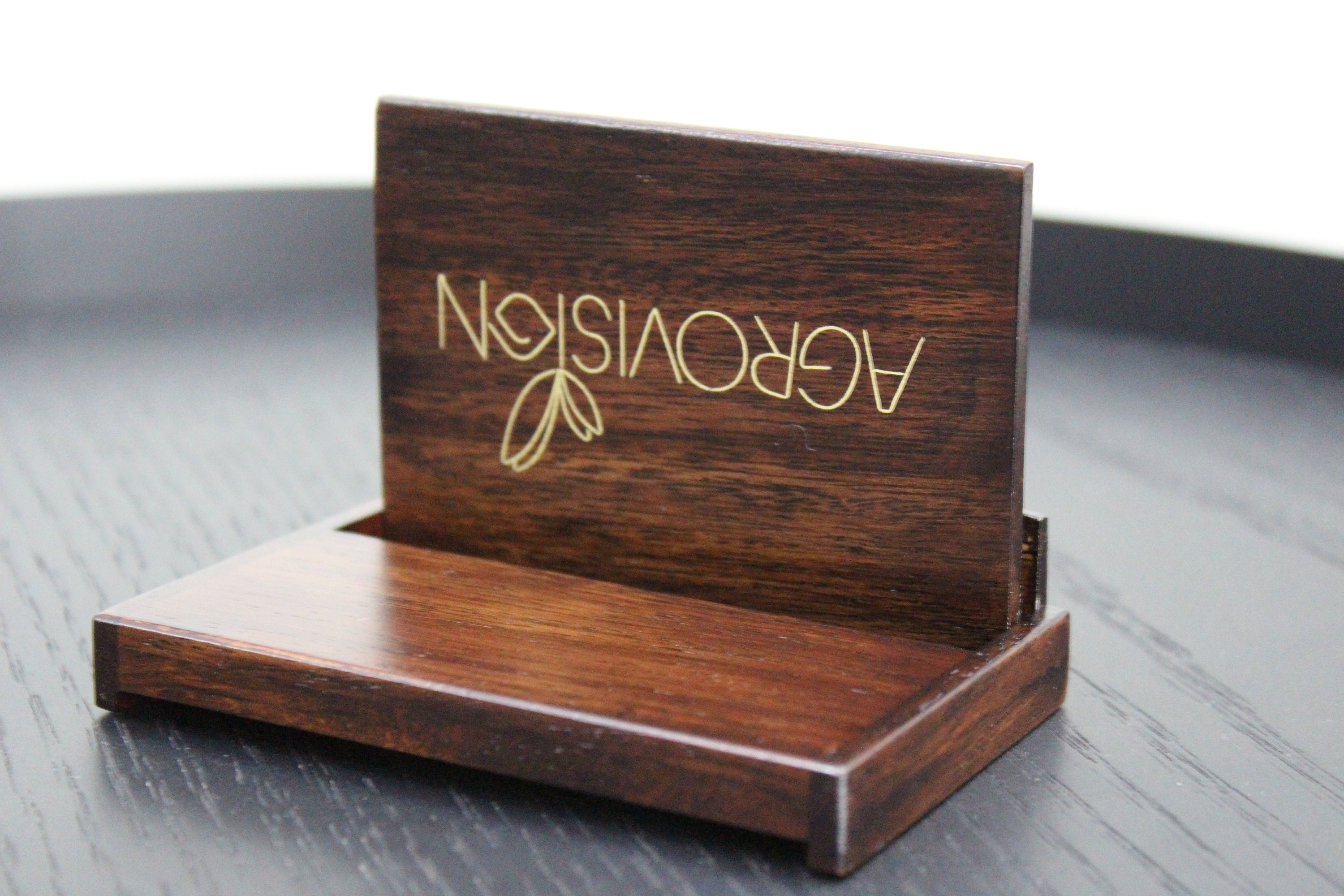 Personalized Business Card Case Wood Card Case With Brass - Etsy