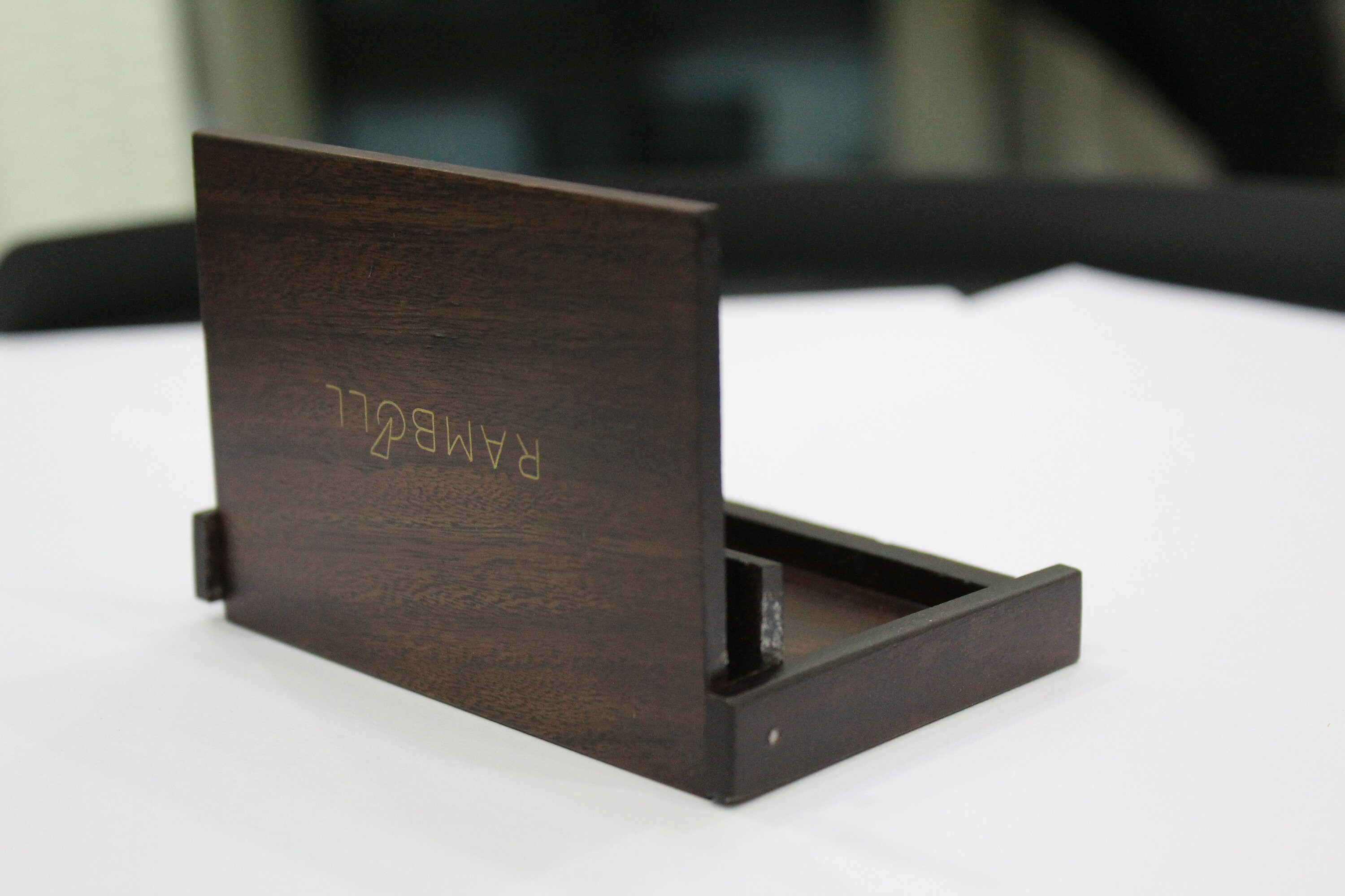 Personalized Business Card Case Wood Card Case With Brass - Etsy