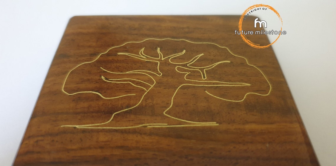 Paperweight Wood Paperweight Handmade Brass Inlay | Etsy