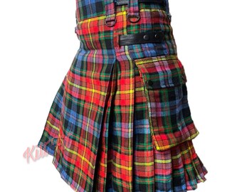 Rainbow Handmade Utility Kilt for Men - Etsy