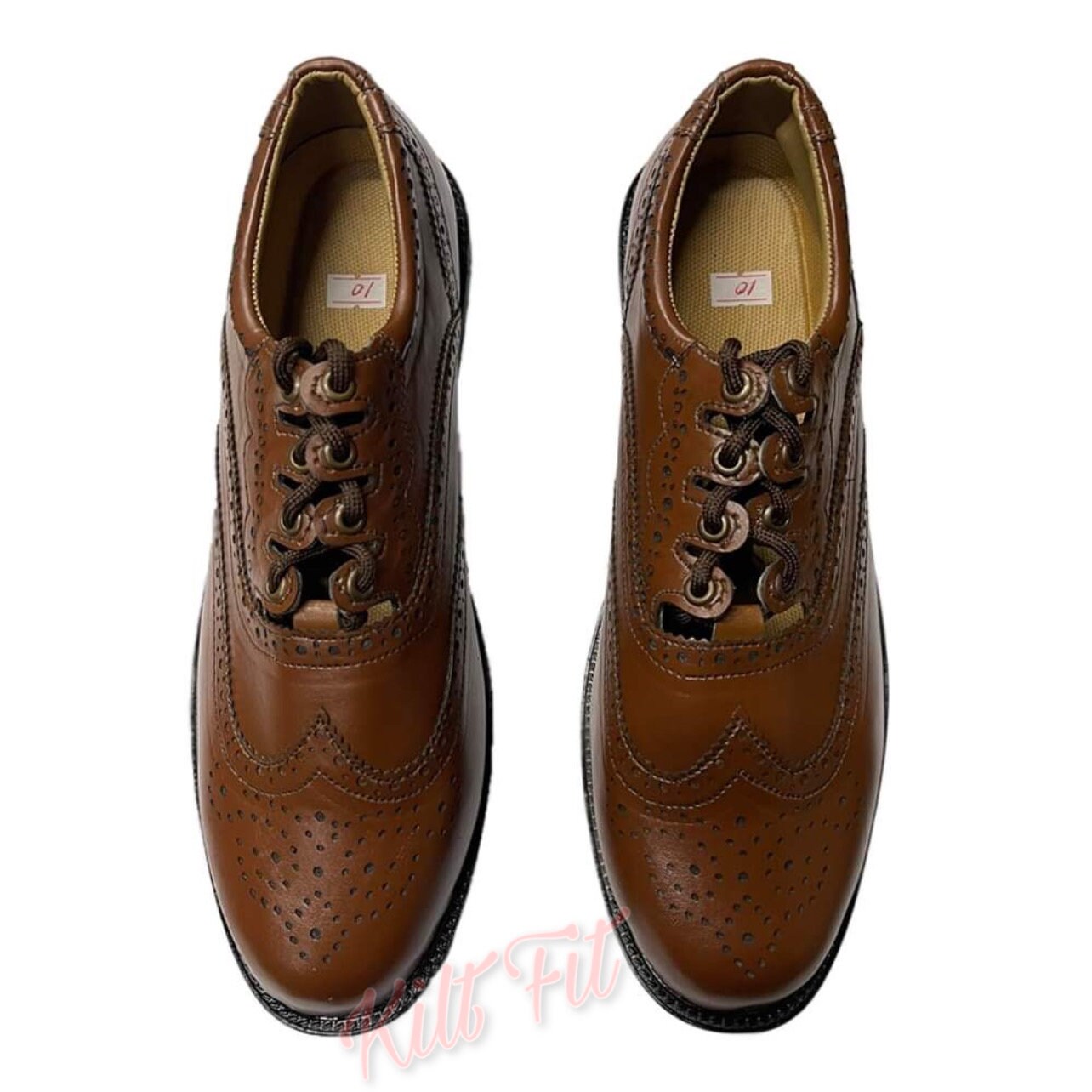 Men's Scottish Brown Ghillie Brogues Kilt Leather Shoes - Etsy