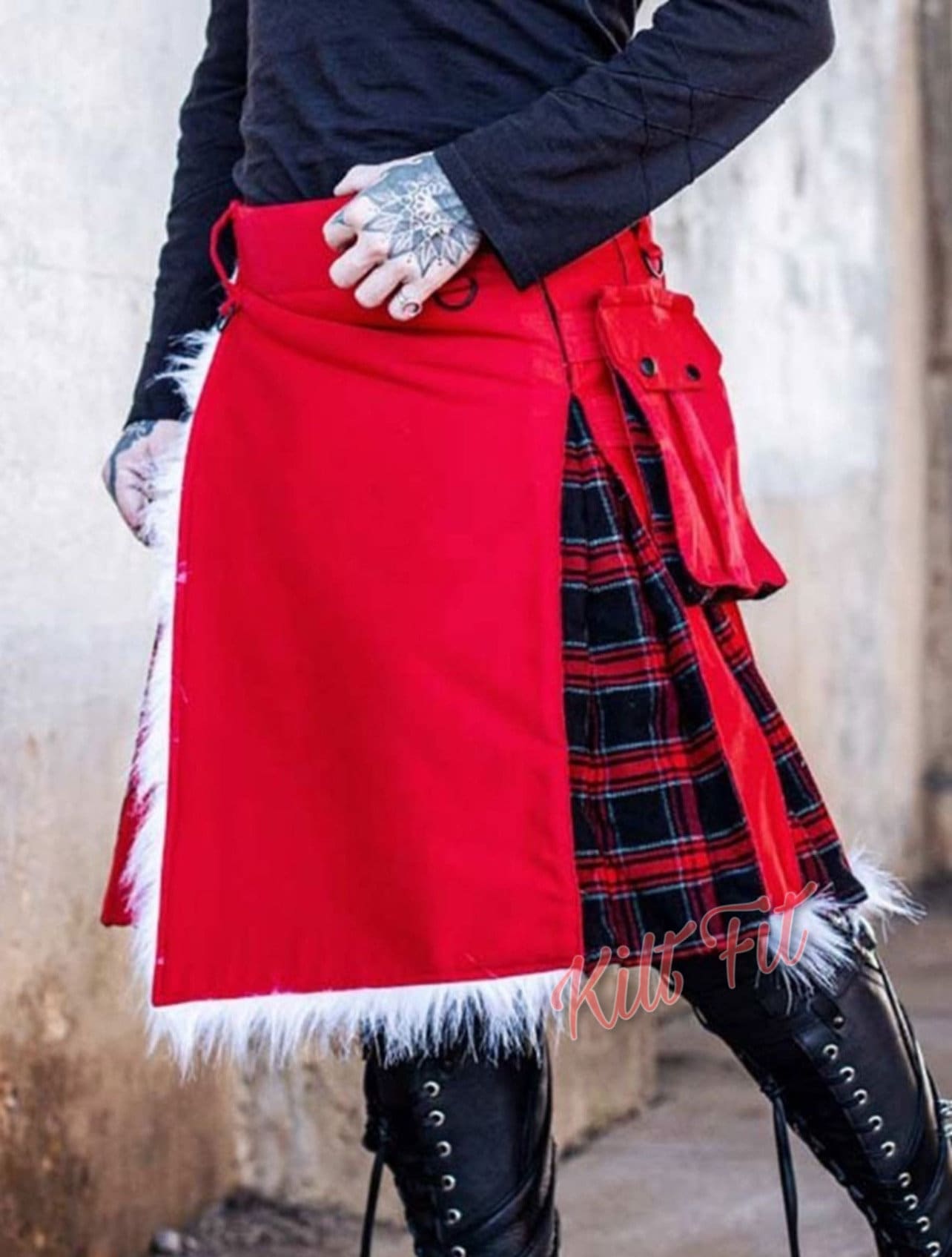 Christmas Kilt Scottish Vintage Santa Claus Hybrid Kilts for - Etsy