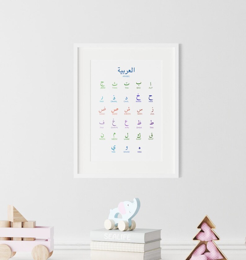 Arabic Alphabet of Your Choice. Islamic Kids Poster. Digital Download ...