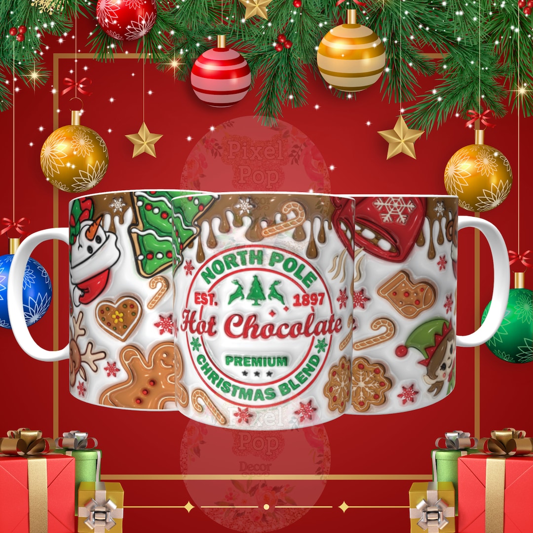 Christmas Mug Hot Cocoa Mug Kids Hot Cocoa Christmas Coffee - Etsy