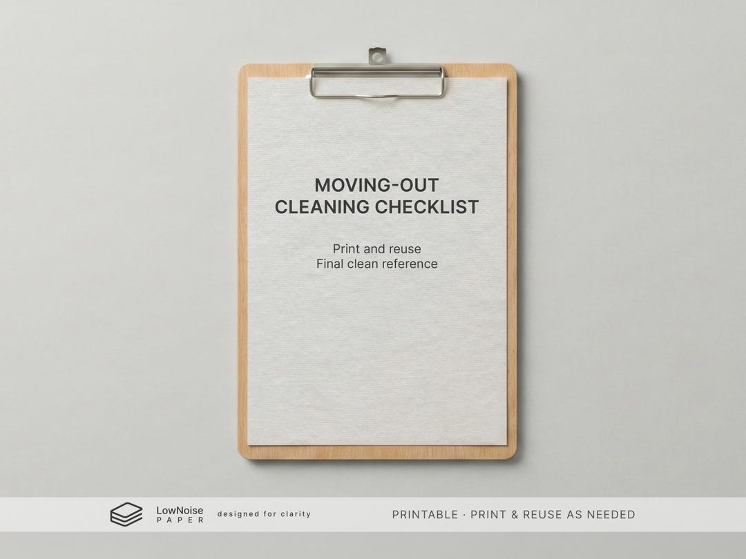 Moving Out Cleaning Checklist | Landlord, Tenant, End of Lease ...