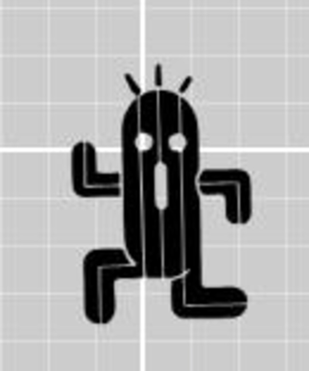 Final Fantasy VII Vinyl Decals - Cactuar Silhouette - Etsy