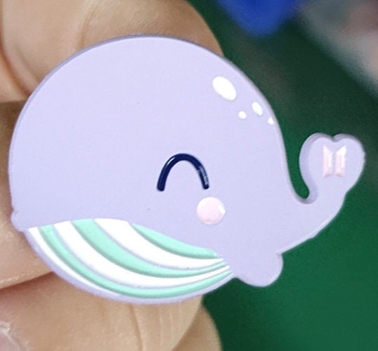 RESTOCK BTS Borahae Whale Enamel Pin Korea Ocean Kawaii Cute | Etsy