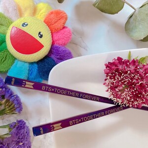 RESTOCK BTS Chopsticks Together Forever - 1 Pair Metal Chopsticks Korea ...