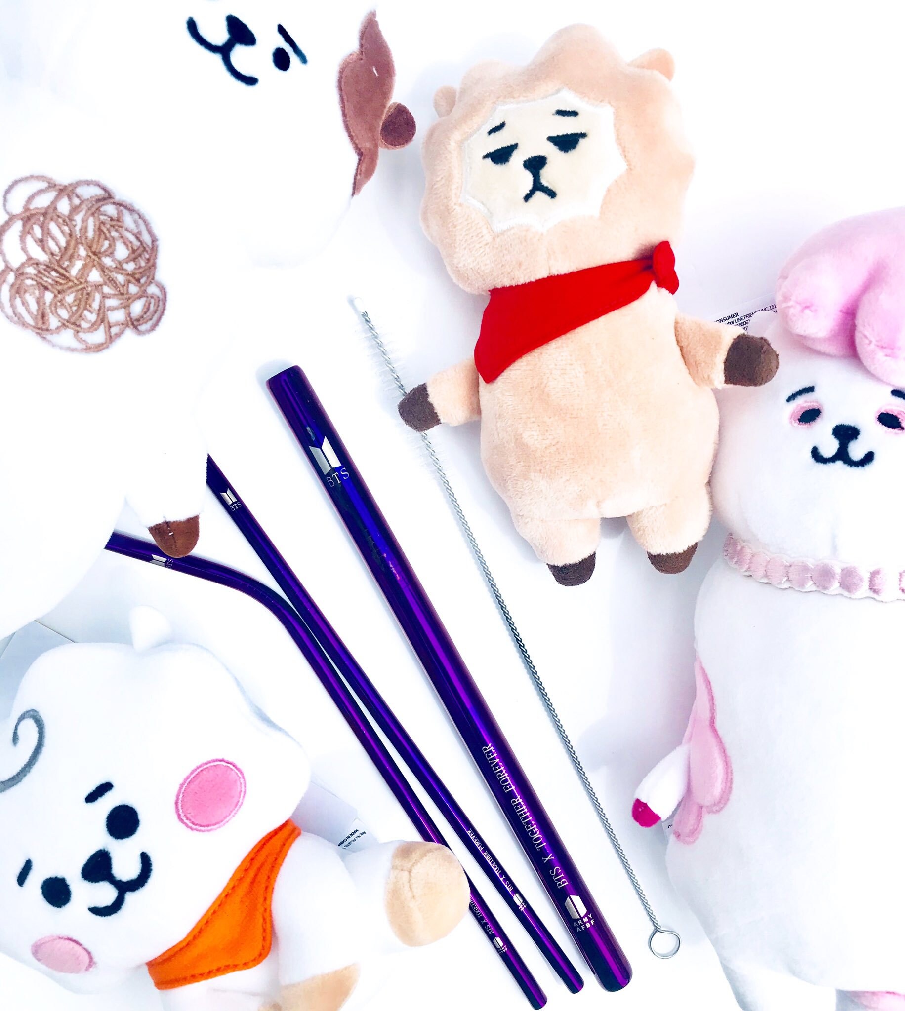 RESTOCK BTS Together Forever Straw Set BTS Metal Straws Kpop - Etsy