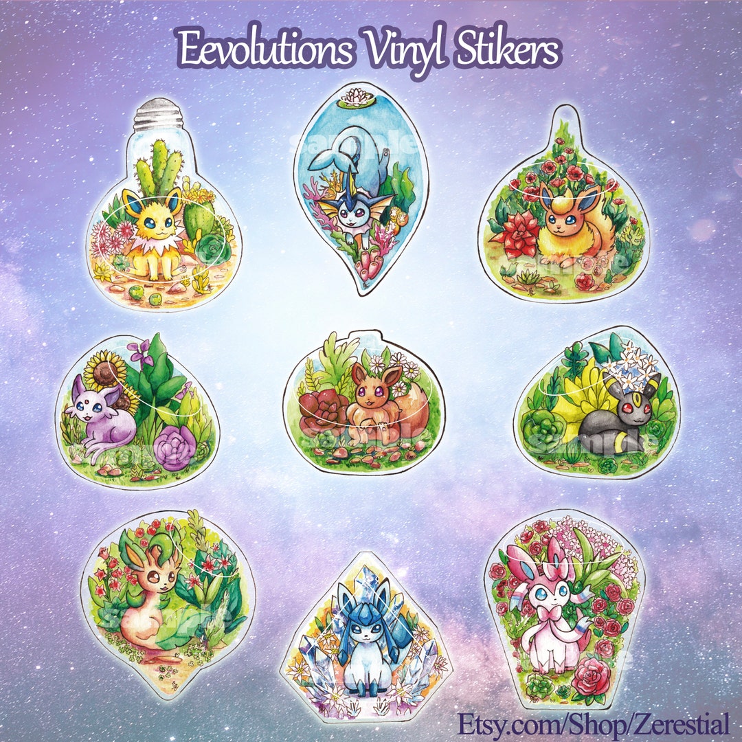 Eevolution Vinyl Sticker - Etsy