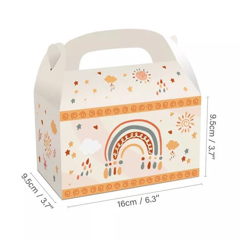 Boho Rainbow Candy Treat Boxesbohemian Kids Birthday Party | Etsy