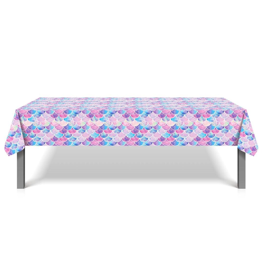 Mermaid Party Tablecloth,mermaid Birthday Decorations,girls Party Decor ...