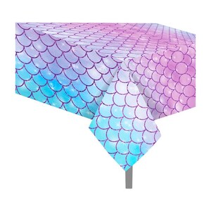 Mermaid Party Tablecloth,sea Ocean Party,disposible Plastic Table Cover ...