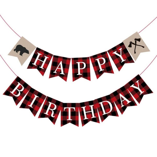 Lumberjack Banner - Etsy