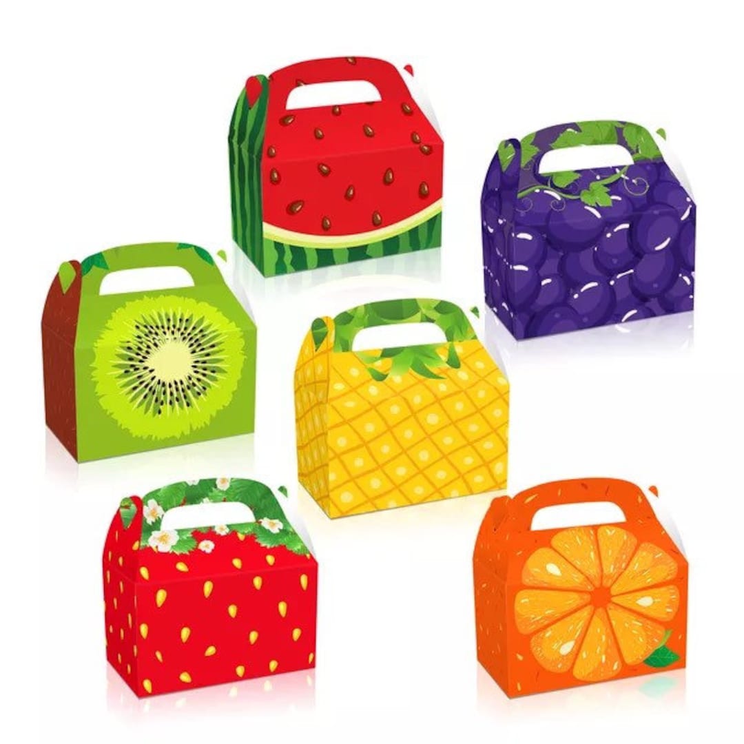 Tutti Frutti Gift Boxes,fruit Party Favors Treat Boxes,pineapple Orange ...