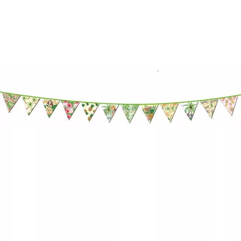 Hawaiian Theme Party Garland Banner Tropical Beach Party - Etsy
