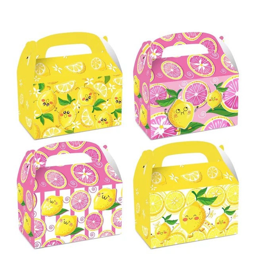 Lemon Citrus Theme Party Favor Gift Boxes,lemon Treat Boxes,candy Boxes ...
