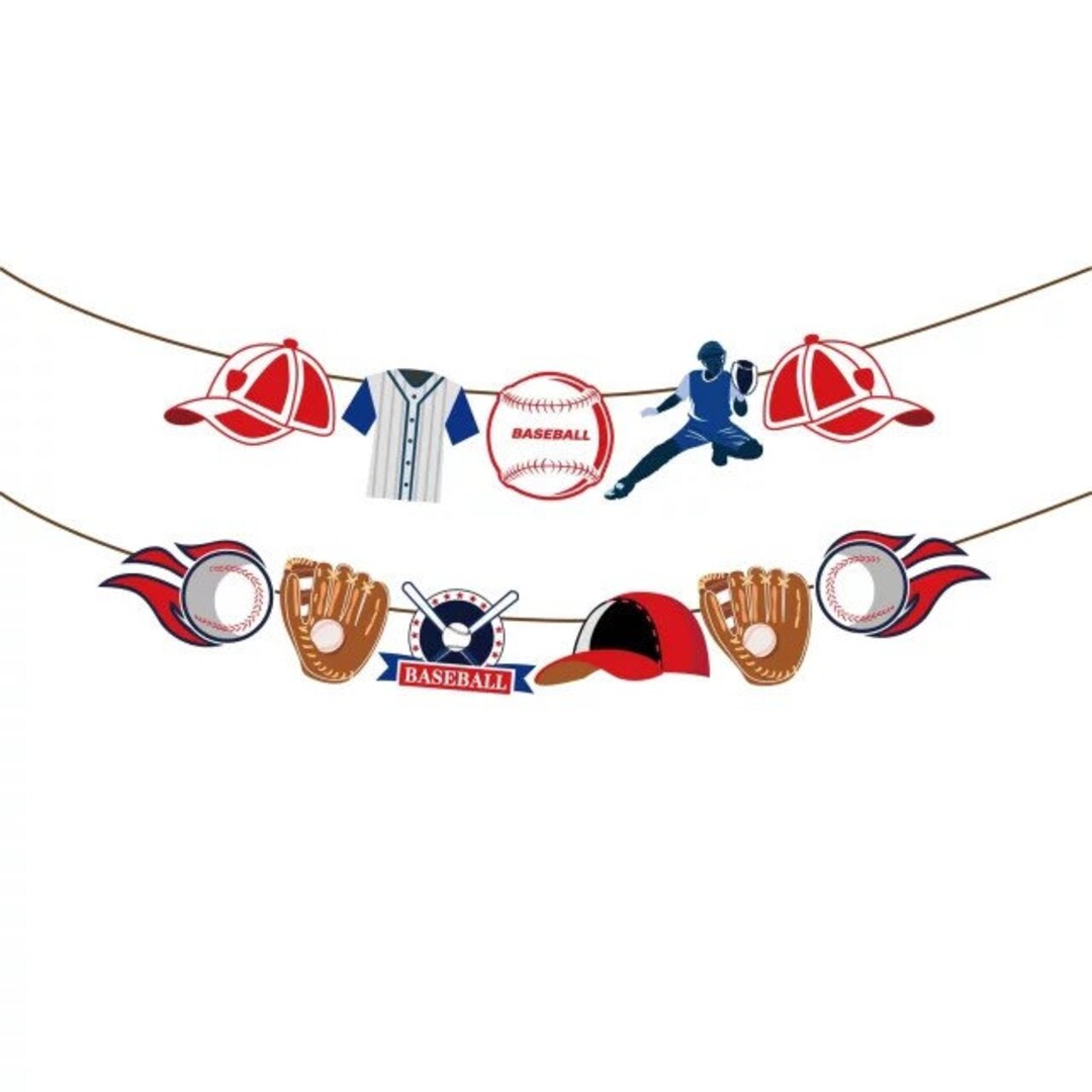 Baseball Party Banner,baseball Birthday Party Decorations,baseball ...