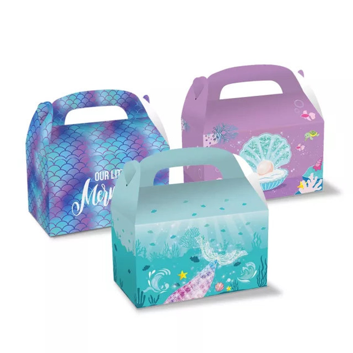 Mermaid Party Favors Boxes Gift Boxes Candy Boxes Treat - Etsy
