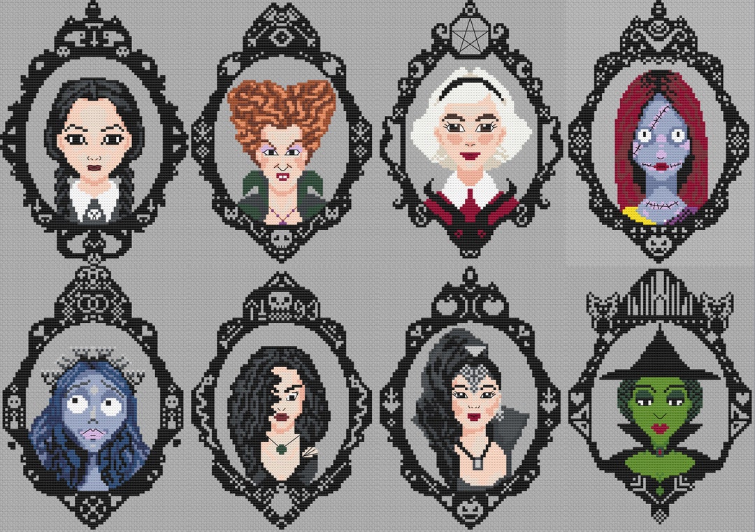 Goth Girls SAL - Complete DIGITAL Collection With Bonus Pattern - Etsy