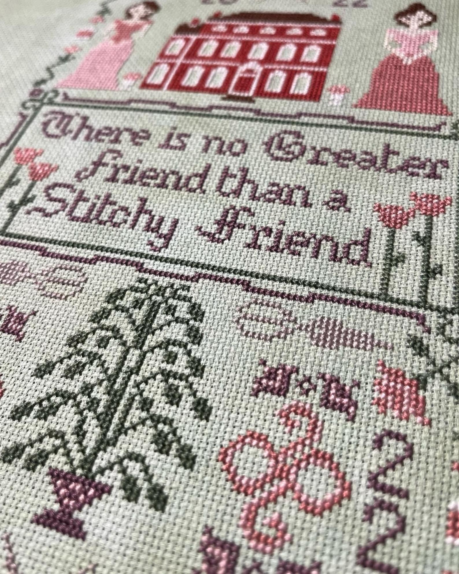 Friendship Sampler Cross Stitch Pattern Digital Pattern With - Etsy