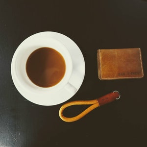 Premium 3/8" Utility Rope Lanyard/ Tan Leather Finish /hand Stitched ...