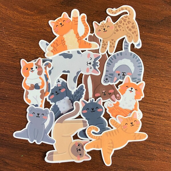 Yoga Stickers - Etsy