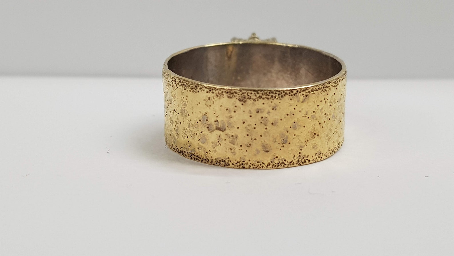 Amazing vintage 14k solid gold ring with diamondsoval shape | Etsy