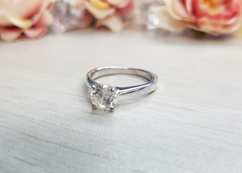 1 Ct Solitaire Diamond Ringengagement Ring14k Gold Ringgift | Etsy