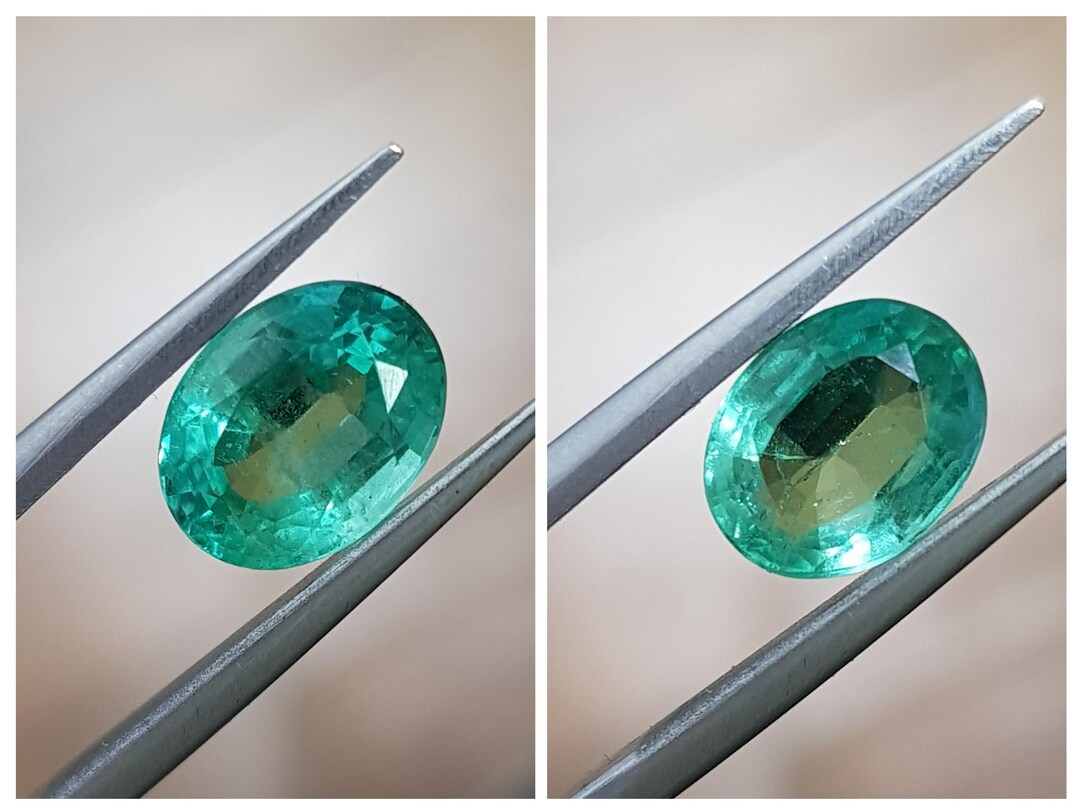 4.33 Ct Emerald Deep Rich Green Color,pair Oval Shape Emeralds ...