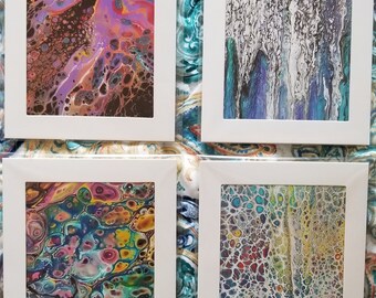 Acrylic Pour Cards - Etsy
