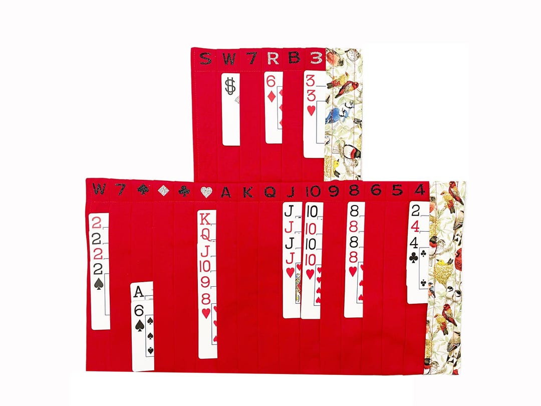 Of A Feather - Red - Samba Card Organizer Mats Keep Cards Neat, Uses ...