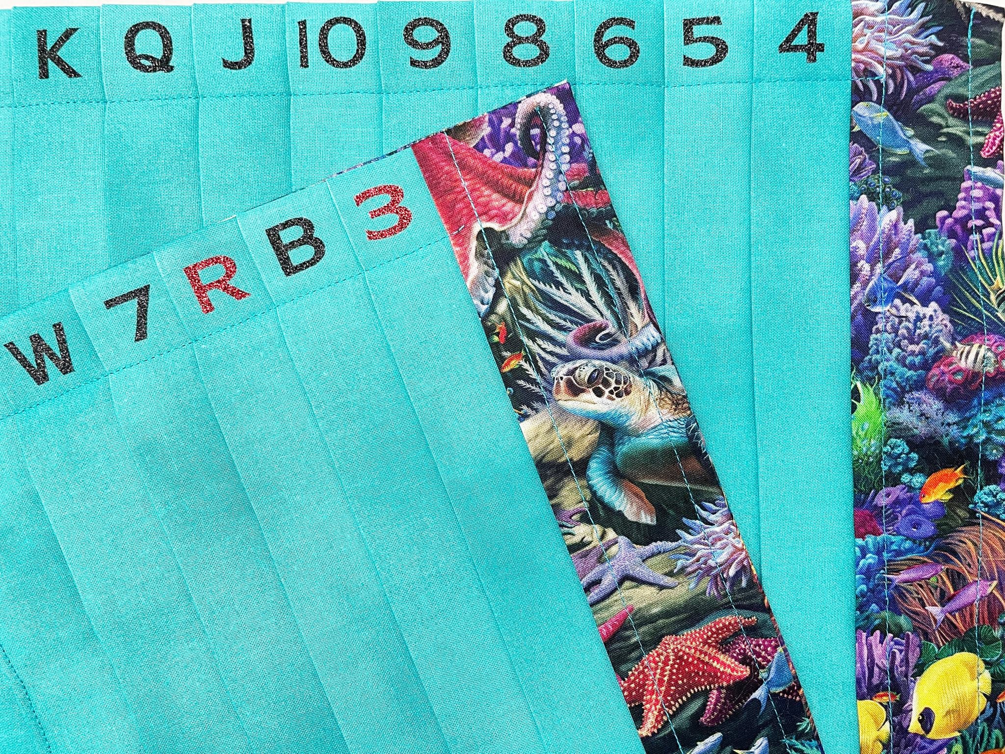 Ocean Jewels - Aqua - Samba Card Organizer Mats Keep Cards Neat, Uses ...