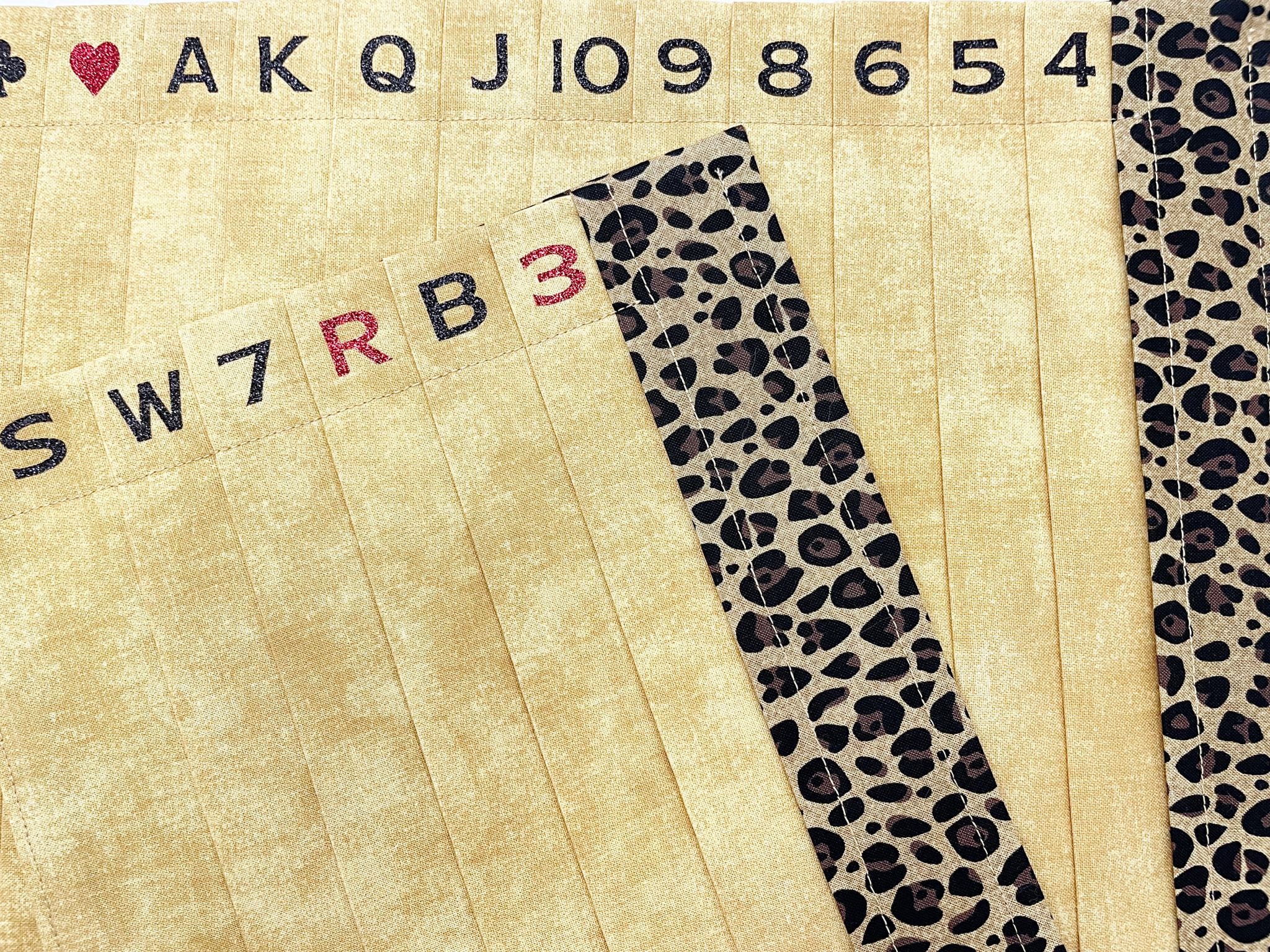 NEW Cheetah Mottled Tan Samba Card Organizer Mats Keep Cards Neat, Uses ...