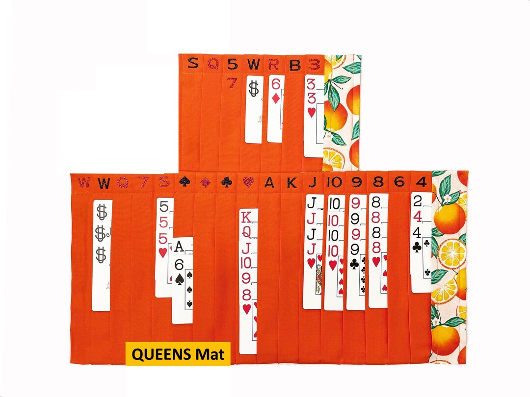 QUEEN Savory Citrus - Orange - Queens Samba Card Organizer Mats Keep ...