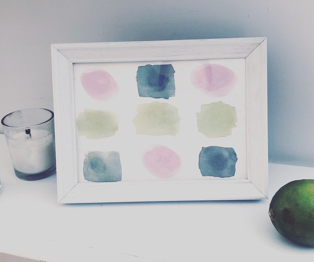 Mini Watercolor | Simple Shapes | Watercolor Painting | Mini Art ...